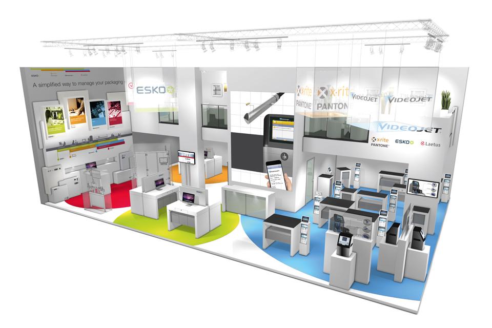 Joint exhibition stand with a harmonious design – Videojet, Interpack ...