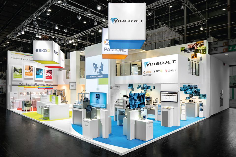 Joint exhibition stand with a harmonious design – Videojet, Interpack ...